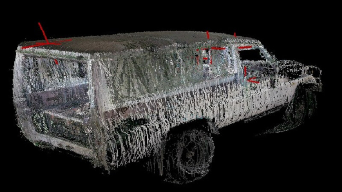 Toyota Troopy 3D Laser Scan - ASBUILT DRAWINGS